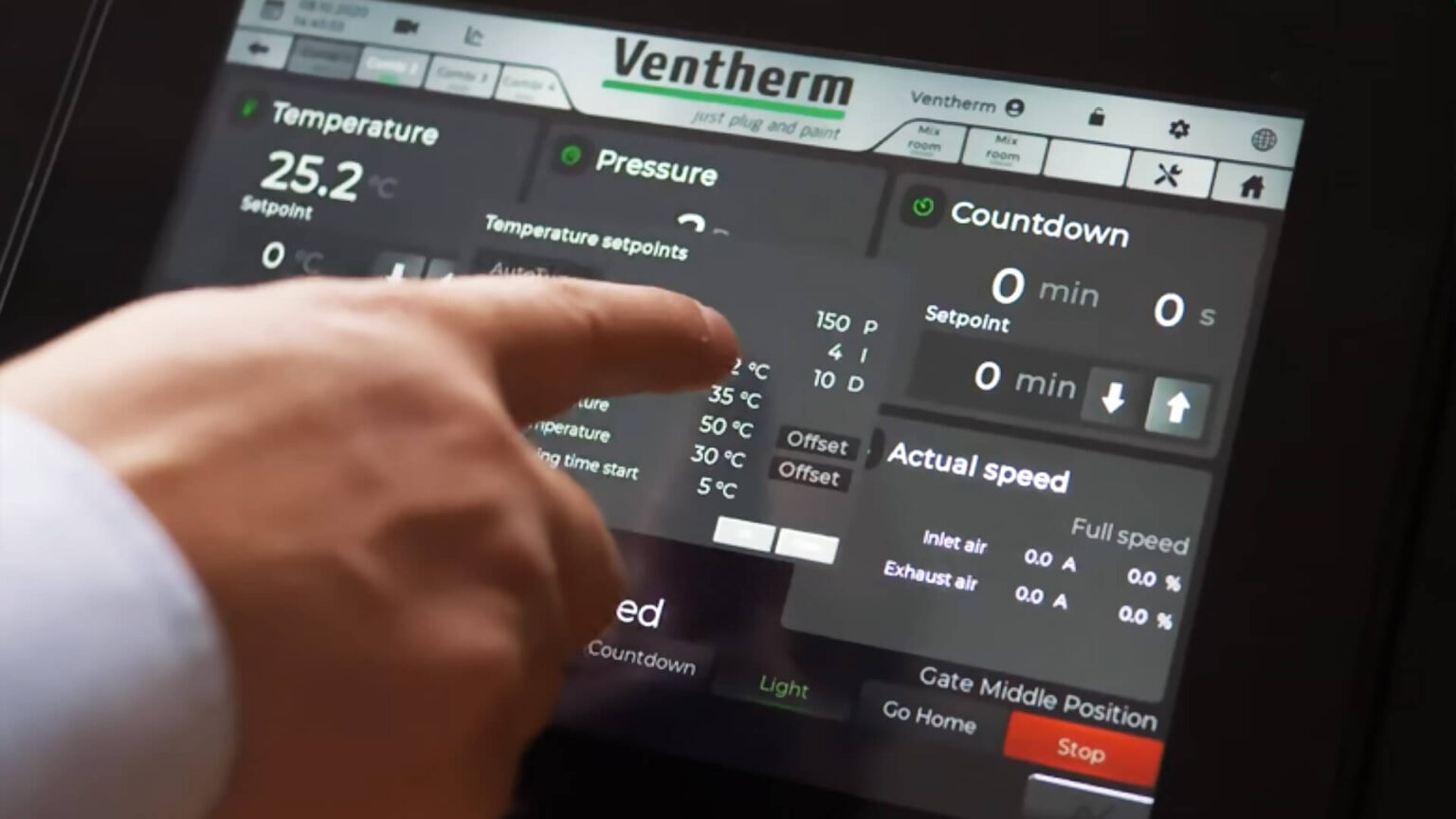PLC Control Systems for Industrial Painting - Ventherm